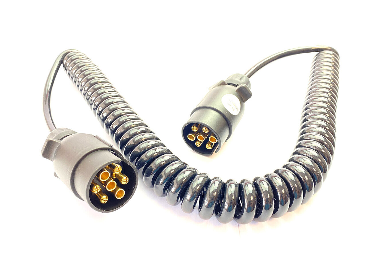 3m Suzzy Coiled Cable with 7pin Plugs