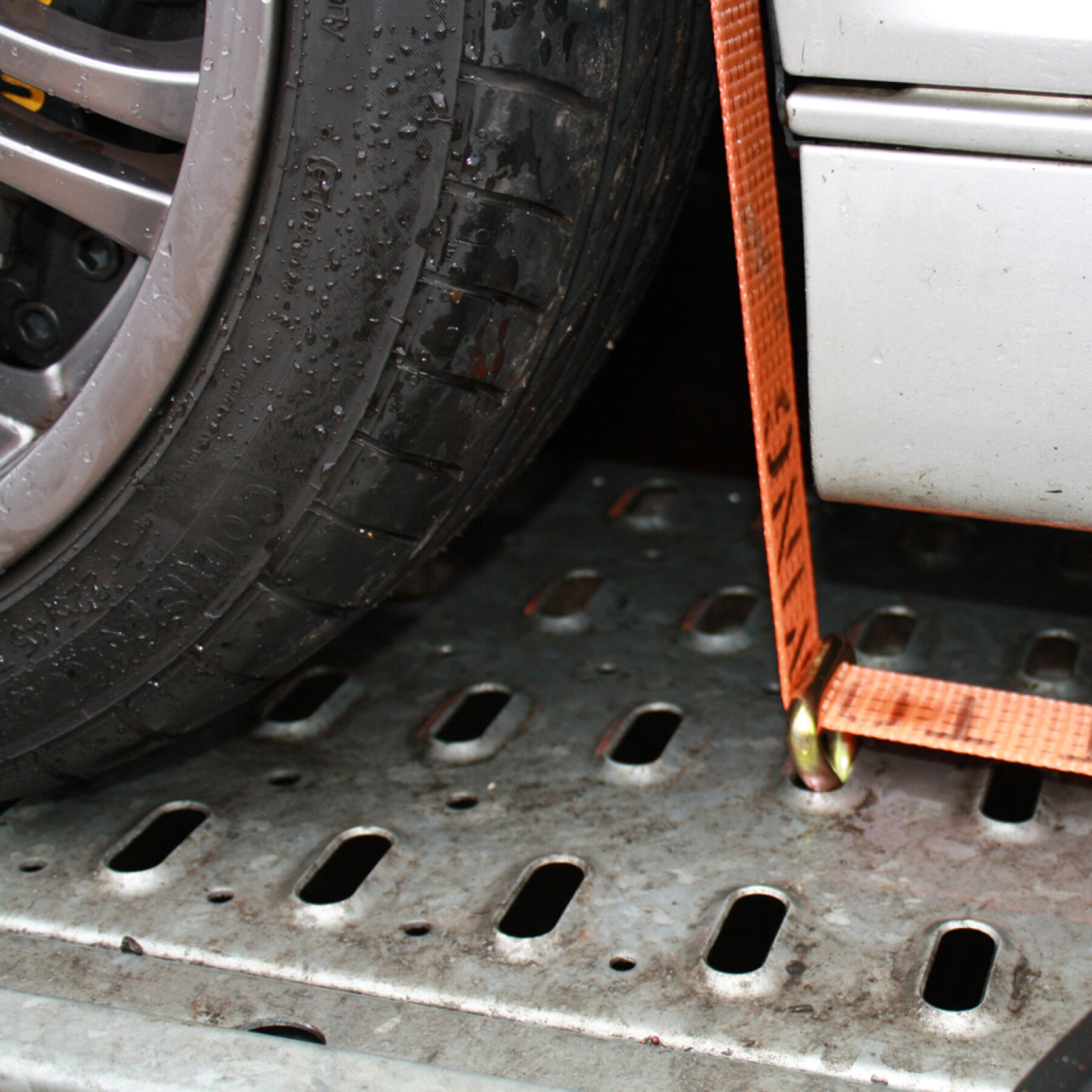 4 x Car Trailer Over Wheel Ratchet Strap