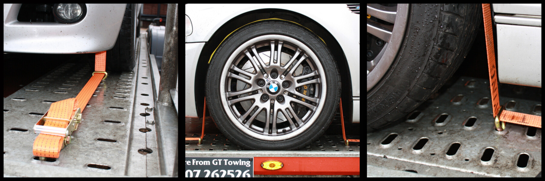 4 x Car Trailer Over Wheel Ratchet Strap