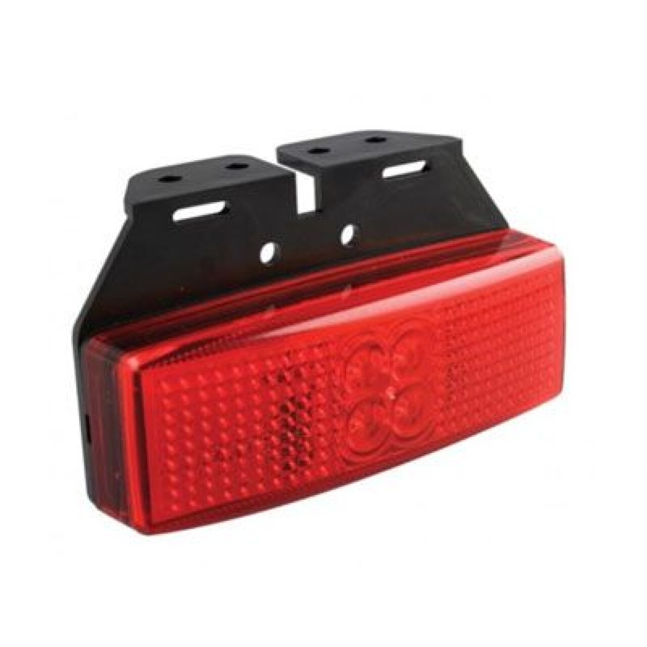 Red LED Multivoltage Front Marker Light With Bracket